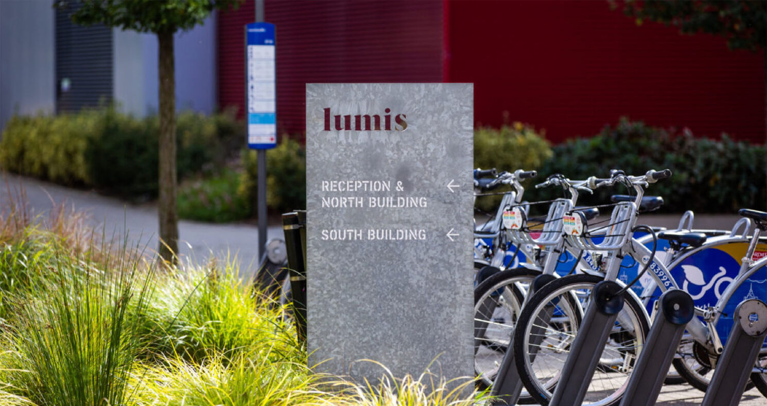 Lumis student accommodation wayfinding and signage - Stride Treglown
